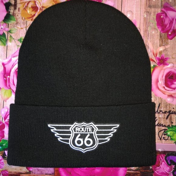 Accessories | Route 66 Black Beanie Unisex | Poshmark